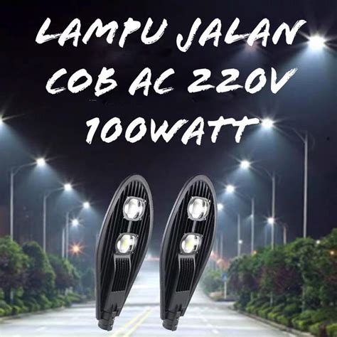 Jual LAMPU JALAN PJU LED 100W COBRA 100 WATT COBRA 100 W COB PUTIH Shopee Indonesia