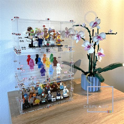 Display Case For LEGO Minifigures Series 1 27 For 18 Minifigures Stackable Display Case For
