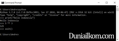 Cara Menjalankan Python Di Cmd