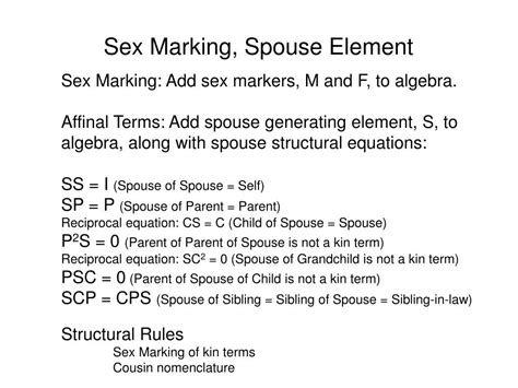 Ppt Mathematical Modeling Of The Logical Structure Of Kinship