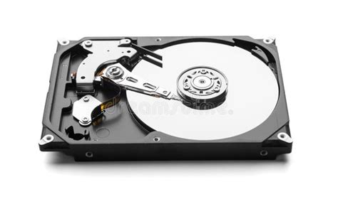Open Hard Disk Drive Stock Photo Image Of Head Detail