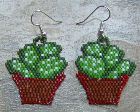 Cactus Bead Earrings