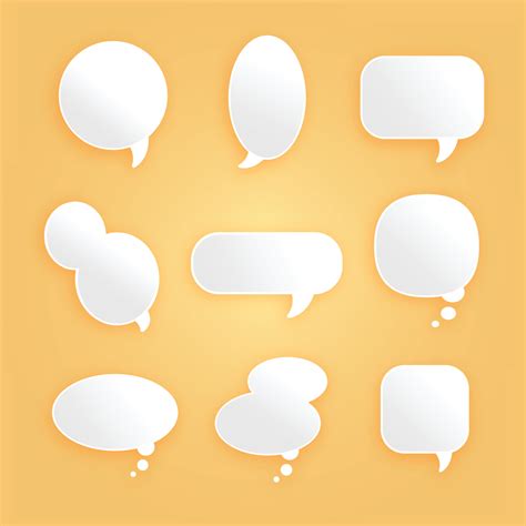 3d Speech Bubble Chat Cloud Icon Collection 13319062 Vector Art At Vecteezy