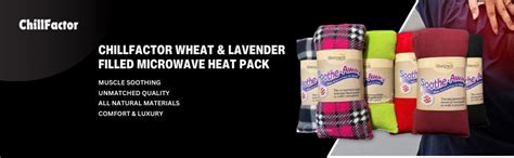 Chillfactor Microwave Heat Pack Wheat And Lavender Filled Pad Soft