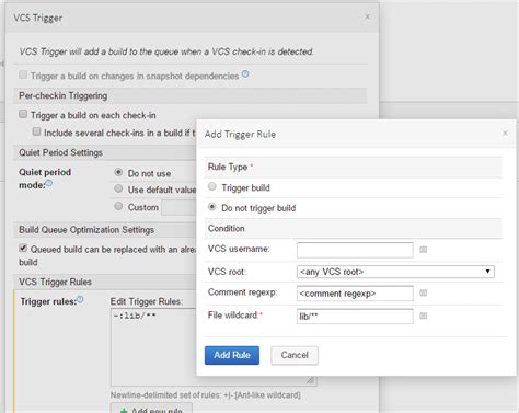 Configuring Vcs Triggers Teamcity On Premises Documentation