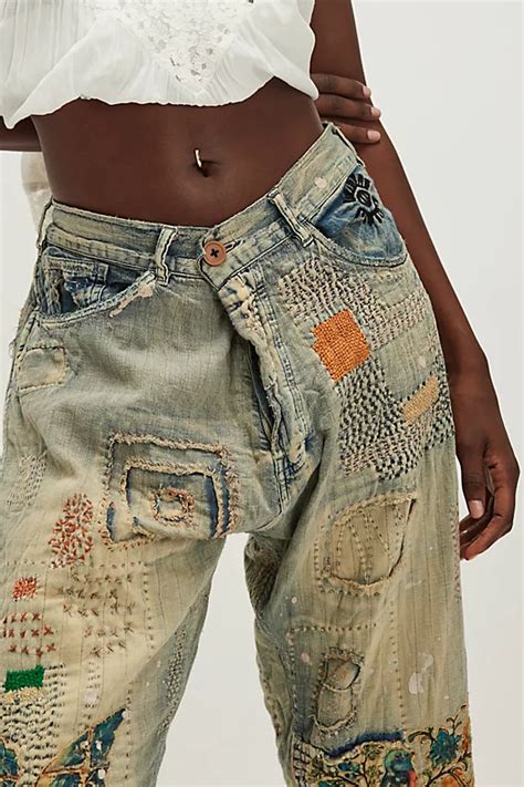 Magnolia Pearl Quilted Jeans Free People