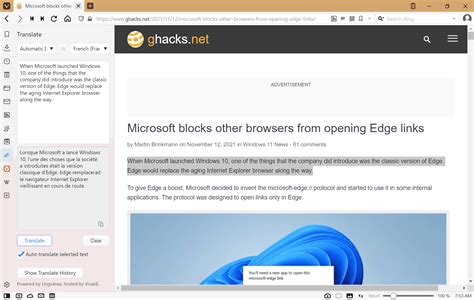 Vivaldi 5 0 Launches With Major Tab Improvements On Android Translate Panel On Desktop Ghacks