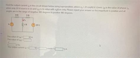 Solved Find The Output Current Loin The Circuit Shown Below