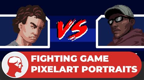 Fighting Game Portraits In Pixelart Youtube