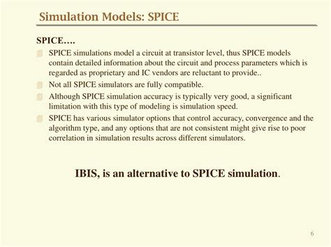 ppt an introduction to ibis models and signal integrity simulation