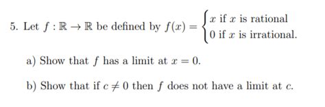 solved x if x is rational 5 let f r r be defined by f x