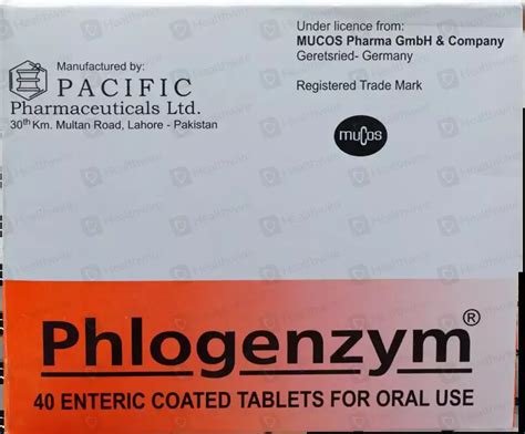 Phlogenzym 40 Tablets Price In Pakistan Uses Dosage Side Effects