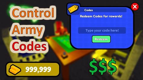 Control Army Codes Try Now Youtube