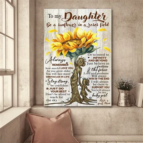 Kna Prints Mom To Daughter Sunflower Mon And Daughter Trunk Be A Sunflower In A Roses For