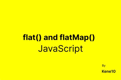 Javascript 배열 조작 flat과 flatMap의 차이점과 사용법 예시 디지털노마드의 블로그