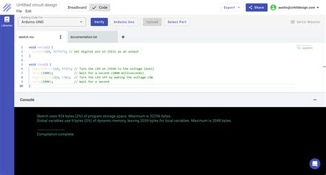 creating your first circuit with cirkit designer cirkit designer docs