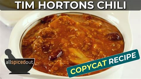 Easy Tim Hortons Chili Copycat Recipe A Hearty And Creamy Chili Youtube