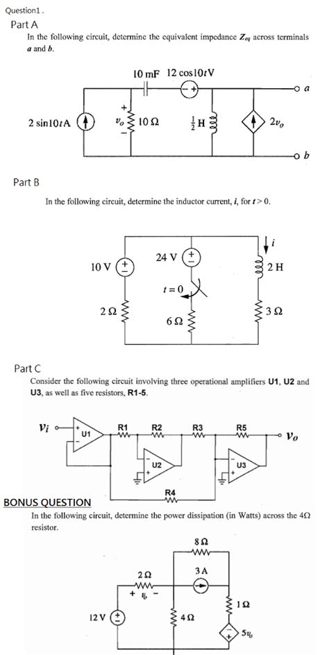 solved in the following circuit determine the equivalent