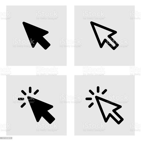Cursor Mouse Pointer Icon Vector Illustration Eps 10 Stock Illustration