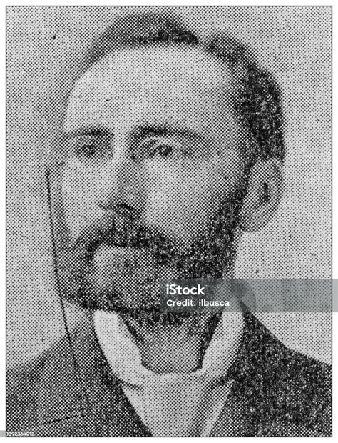 Antique Portrait Of Famous People Edward Francis Wheeler Stock