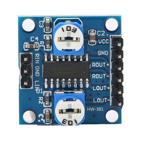 Pam8406 Digital Amplifier Board With Volume Potentiometer Stereo Noiseless Power Amplifier 5wx2