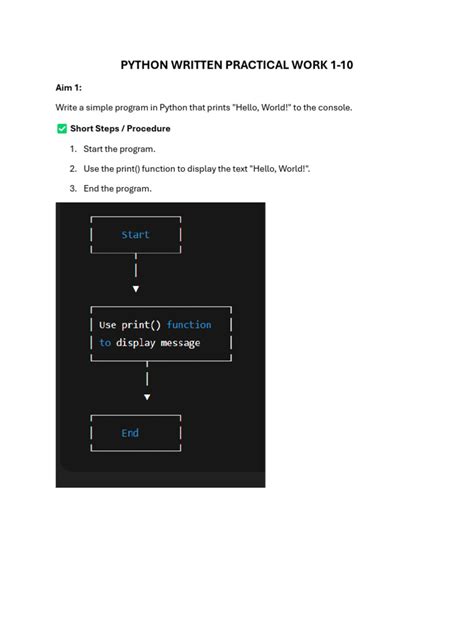 Python Practical Exercises 1 10 Pdf Control Flow Python