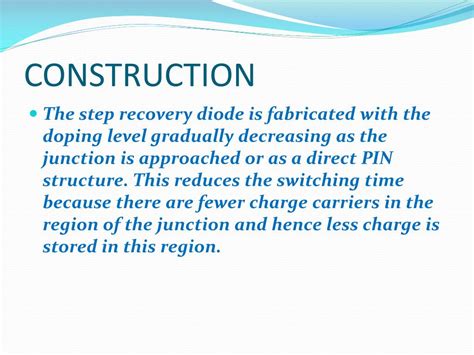 Ppt Step Recovery Diode Powerpoint Presentation Free Download Id