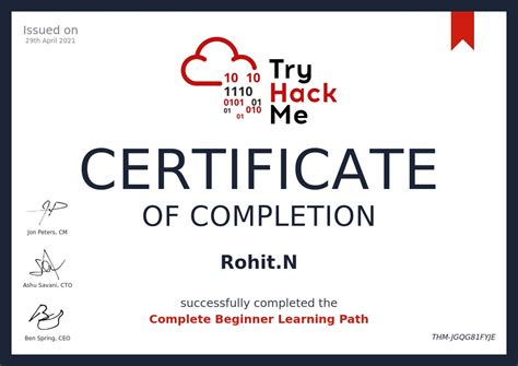 Rohit N On Linkedin Tryhackme Cybersecurity Cybersecuritytraining Penetrationtesting…
