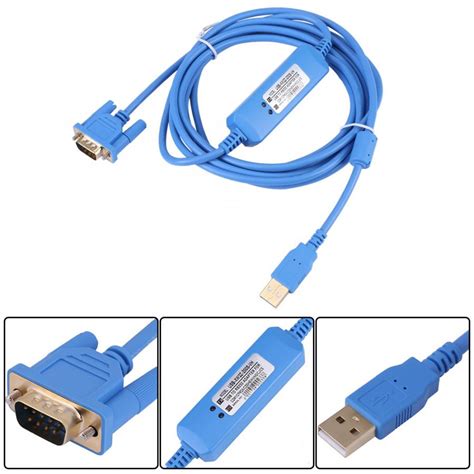 1pc 3meter Blue Plc Programming Adapter Cable For Grandado 1pc 3meter Blue Plc Programming Adapter Cable For Grandado