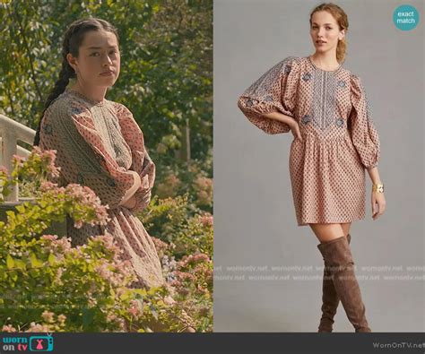 Wornontv Annies Printed Mini Dress On Sweet Magnolias Anneliese