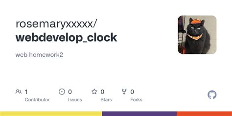 github rosemaryxxxxx webdevelop clock web homework2
