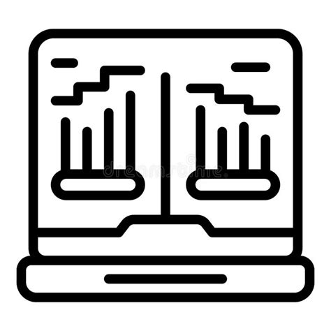 Analyst Data Icon Outline Vector Research Chart Stock Illustration Illustration Of Thin