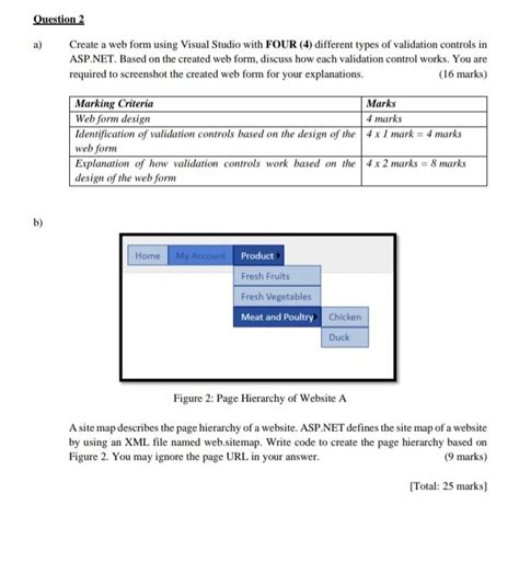 Solved Question A Create A Web Form Using Visual Studio Chegg Com
