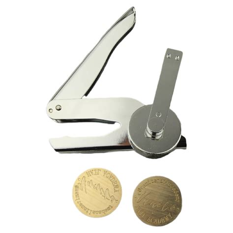Custom Metal Label Certificate Embossing Seal Maker Stamp Maker Machine Embosser Seal Stamp