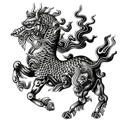 Qilin Traditional Tattoo