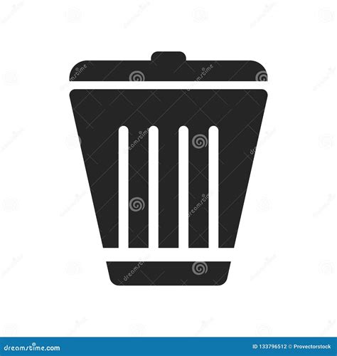 Recycle Bin Icon Vector Sign And Symbol Isolated On White Background