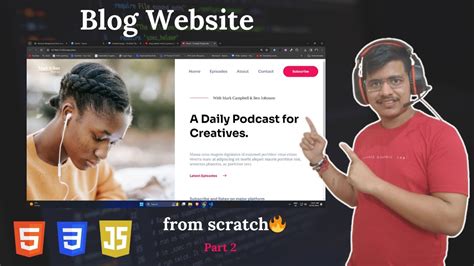 Crafting A Stunning Blog Website Html Css Project Tutorial For Beginners Part 2 Youtube