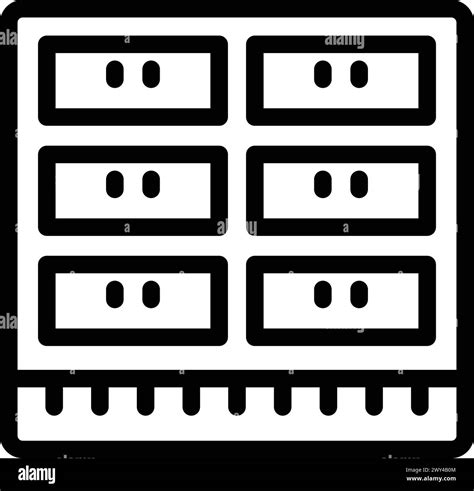Automated Parcel Locker Icon Outline Vector Postal Service Point Delivery Order Package Stock