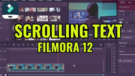 How To Add Scrolling Text In Filmora 12 Youtube