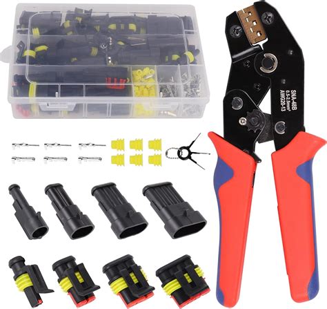 Ysaekyeo Butt Connector Crimping Tool353pcs 26 Kits Waterproof Automotive