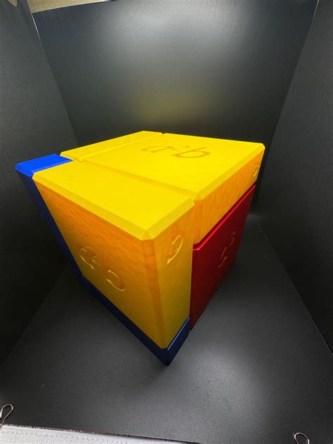 Cube Model For A B3 3d Printed Puzzle Classroom Learning Tool