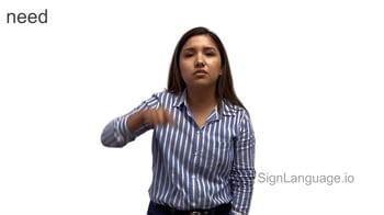 Need Sign Language