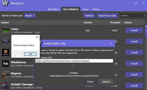 X Unable To Install Addon From Github Https Github Aviana LunaUnitFrames