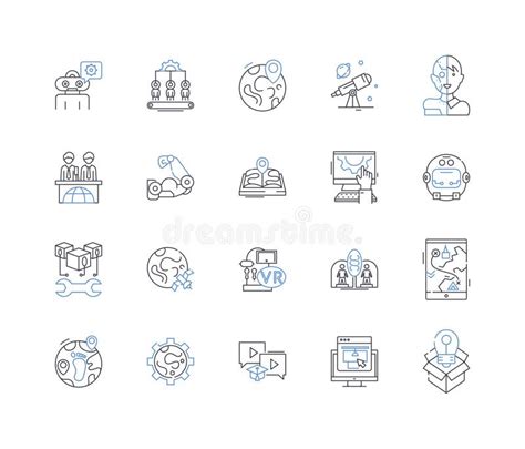 Exploratory Science Line Icons Collection Discoveries Research