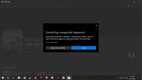error code 0x803fb005 microsoft community