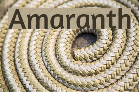 Amaranth Font Amaranth Font