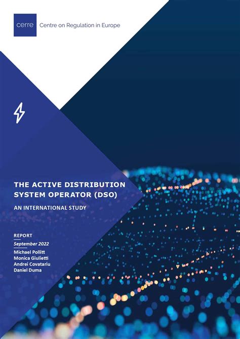 The Active Distribution System Operator Dso Cerre