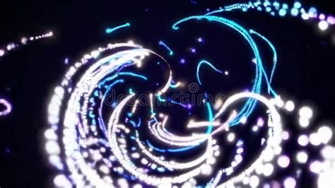 Glowing Particles Swirling Endlessly Creating A Mesmerizing Dynamic