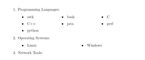 enumerate multicols not splitting a long list into columns tex
