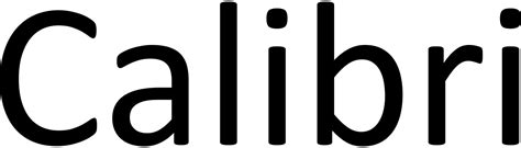 Calibri Font Images
